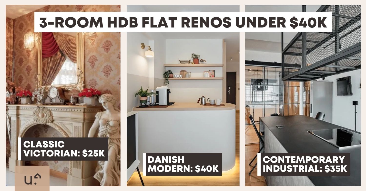 3-Room HDB Flat Renovation Ideas Under $40K To Gush Over
