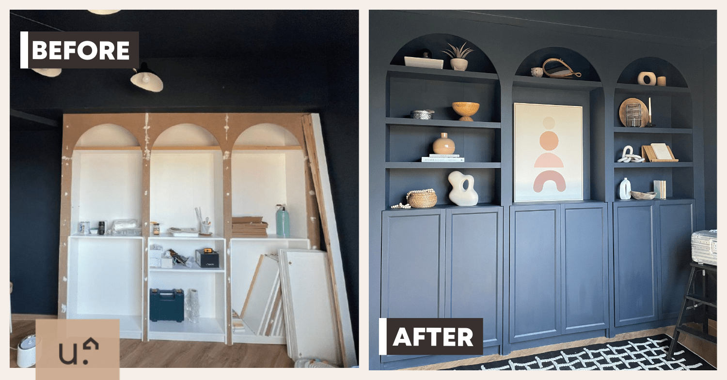 DIY Your Own Arched Bookshelf From An IKEA BILLY Bookcase