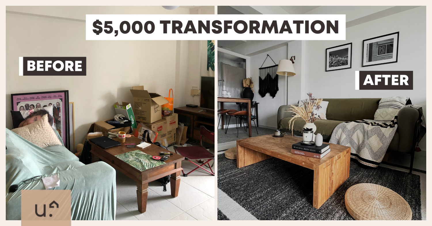 Turning An Old Rental Flat Into A Chic Pad With $0 Spent On Reno