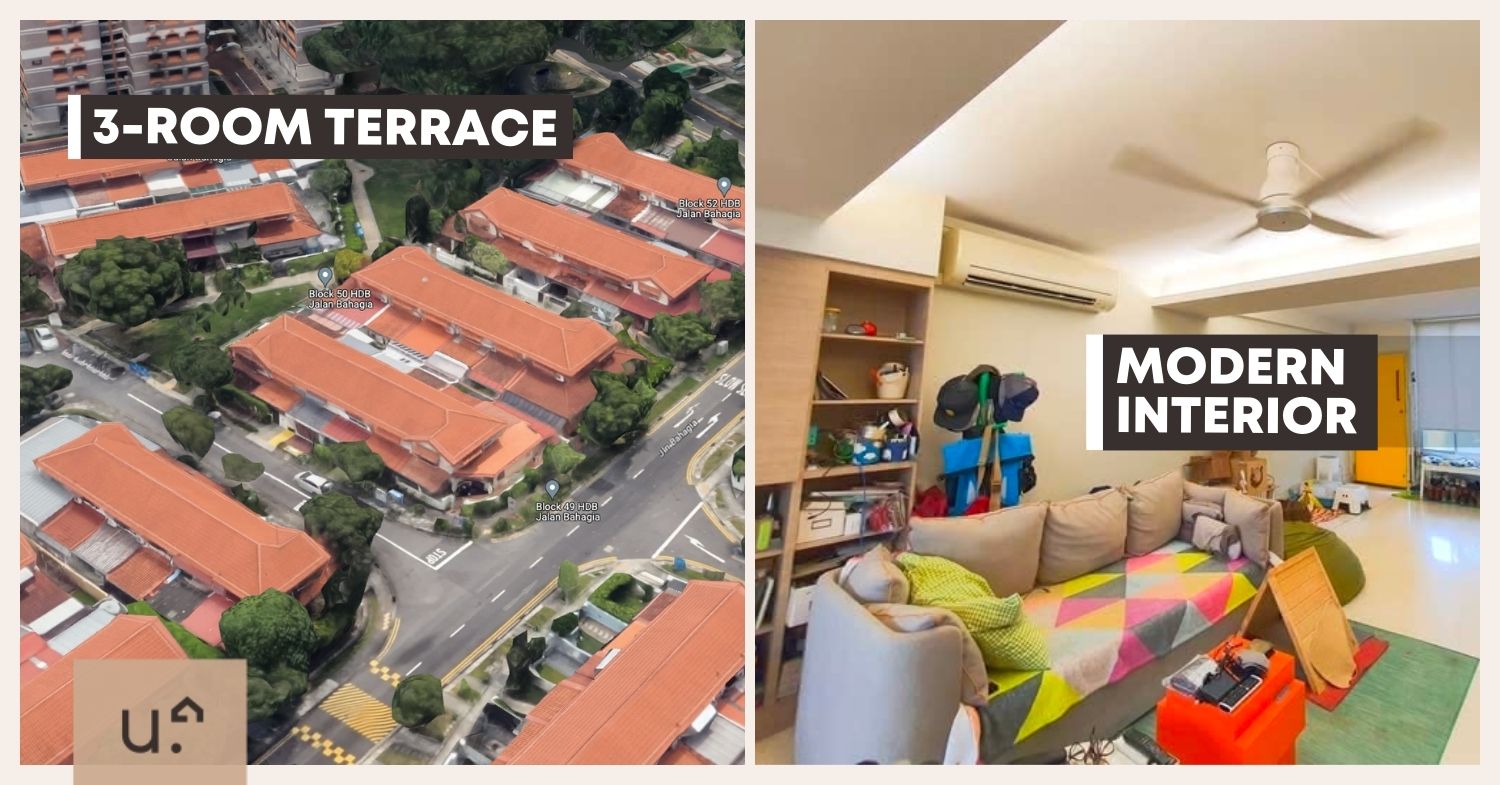 3-Room HDB Terrace In Jalan Bahagia On Sale For $845K
