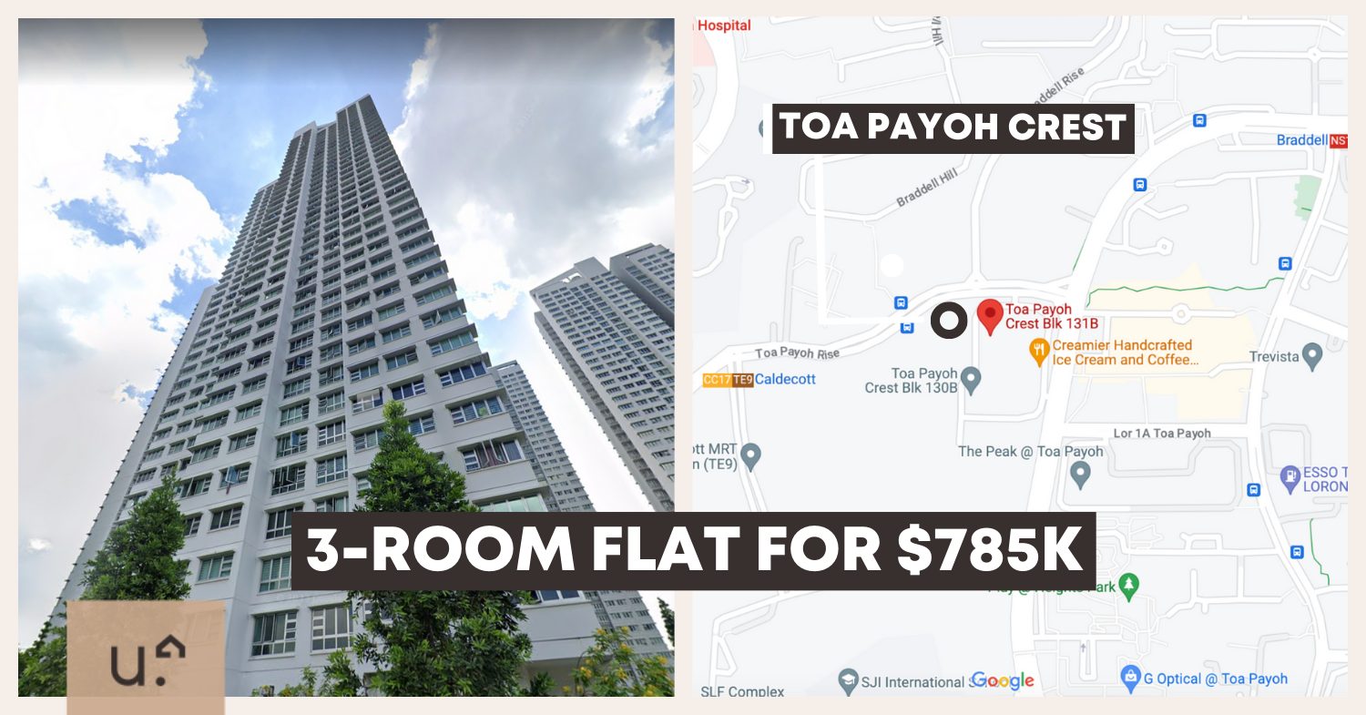 Lorong 1 Toa Payoh 3-Room Flat Sells for $785K