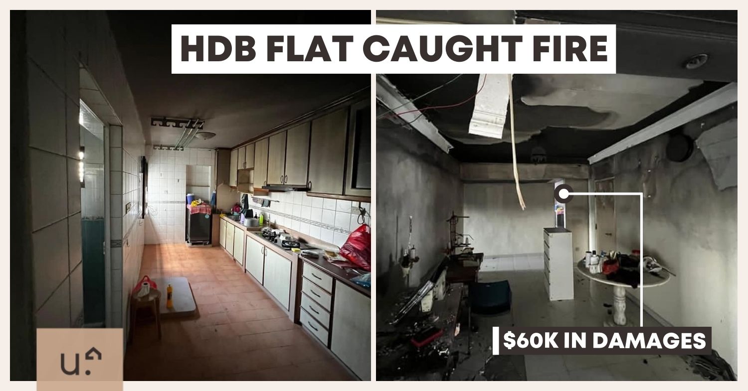 5-Room HDB Flat In Jurong Burned Down, $60K In Damages