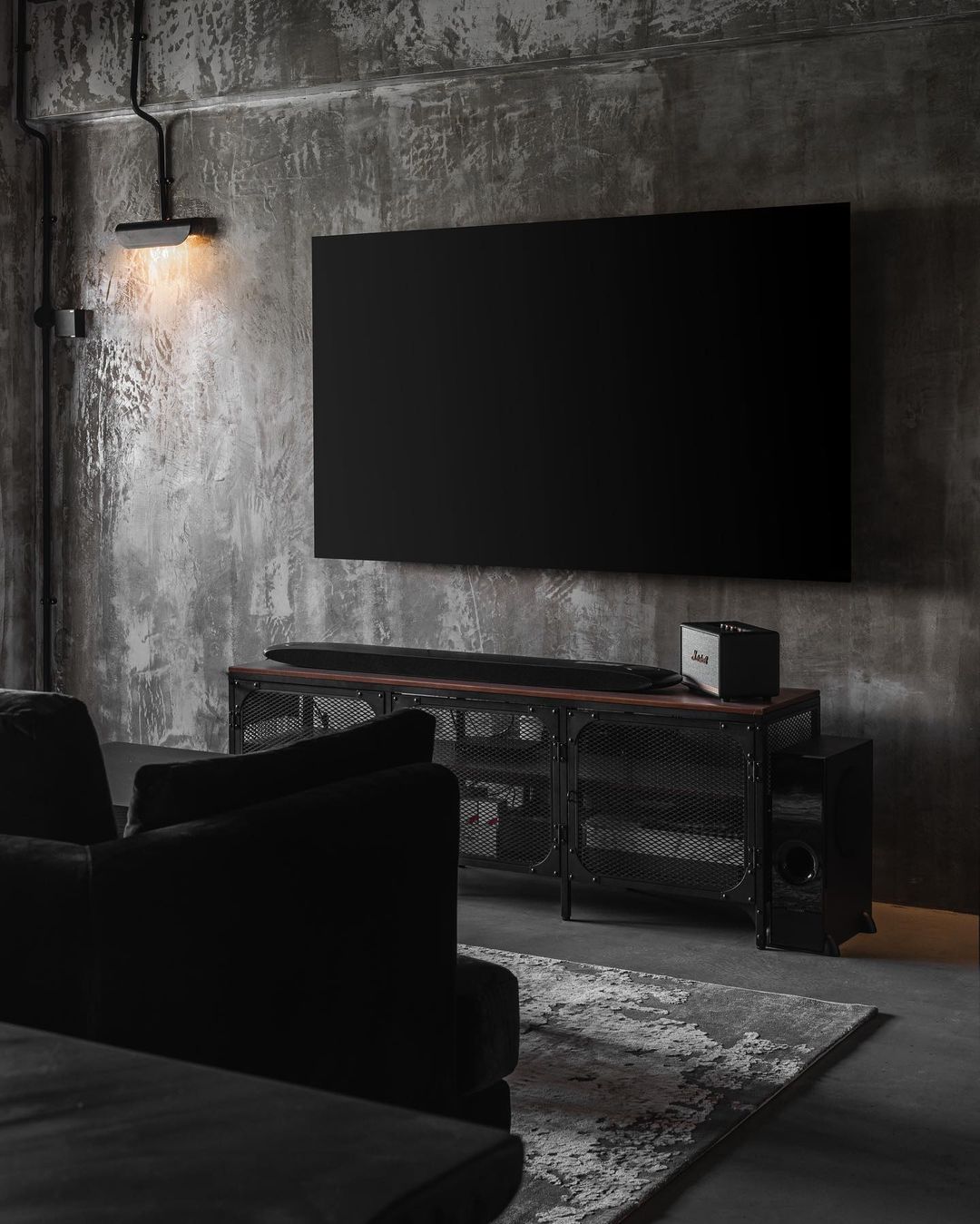 Industrial Inspired Man Cave This HDB Flat Is An Industrial Man Cave