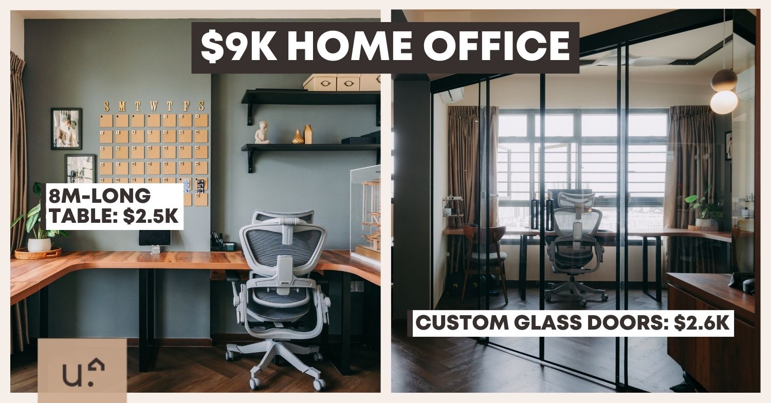Designing A $9K Home Office In An HDB Flat In Singapore