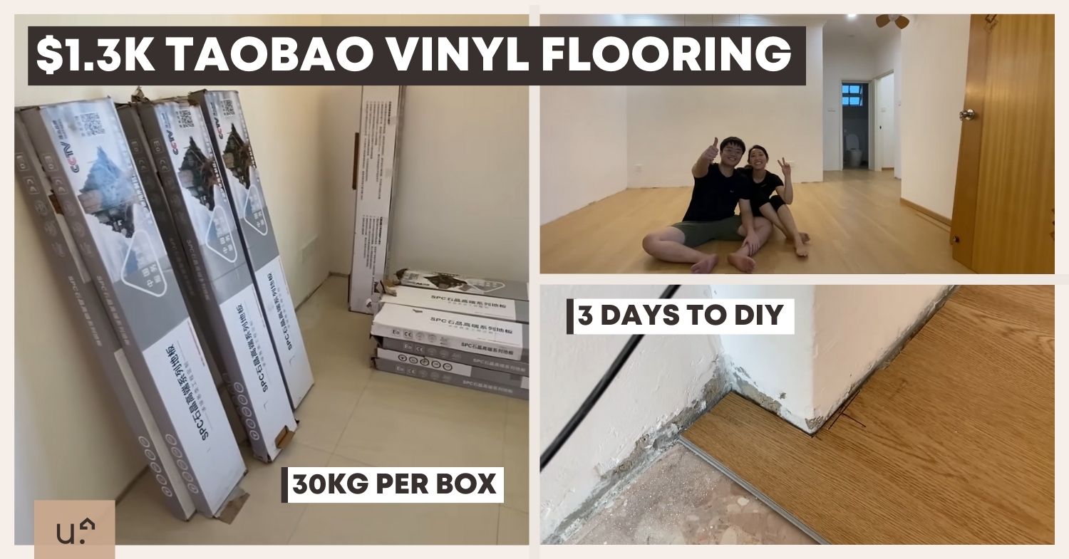 This Couple Spent $1.3K On Vinyl Flooring From Taobao To DIY
