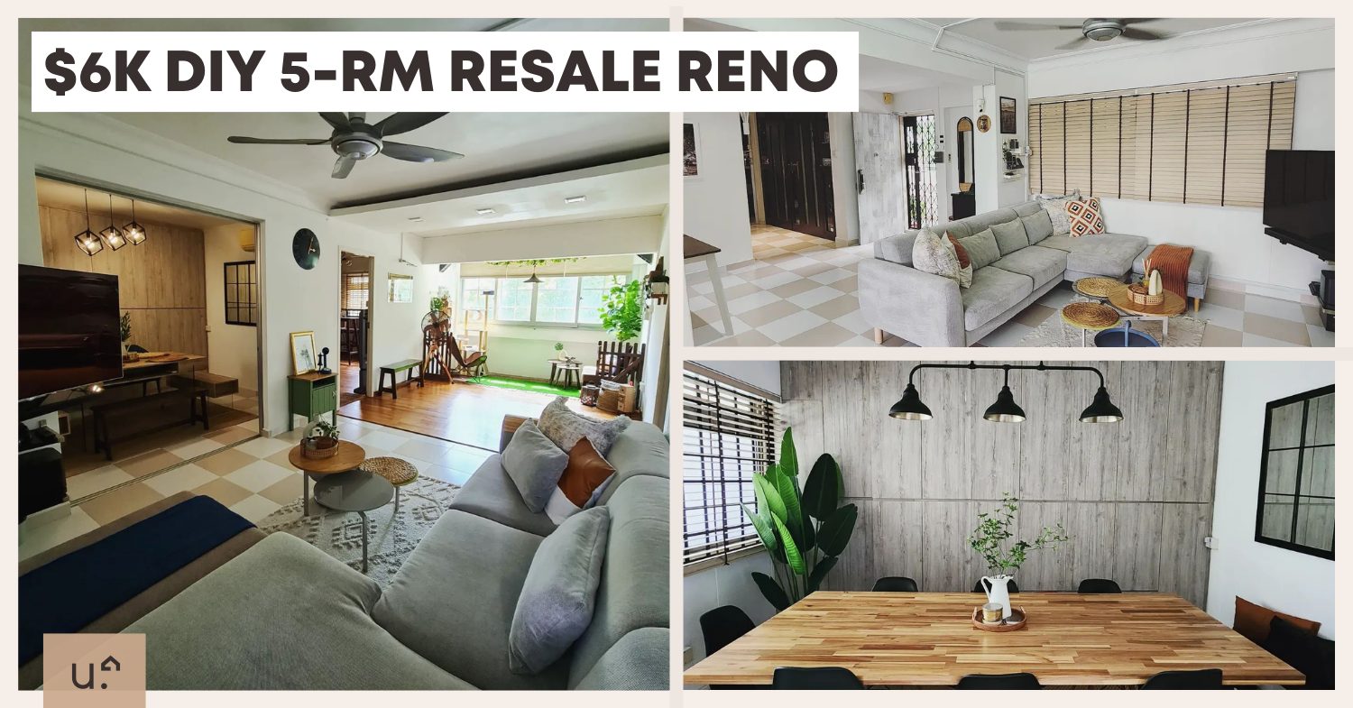 DIY Home Renovation - What A $6K 5-Room HDB Flat Looks Like