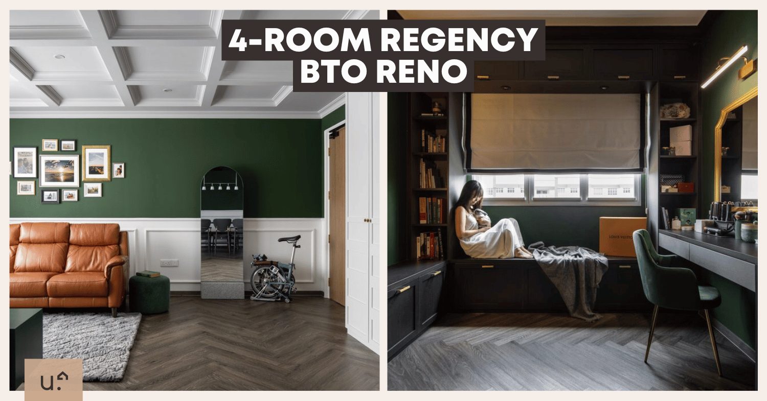 BTO Meets Bridgerton: $80K Modern Regency-Style HDB Reno