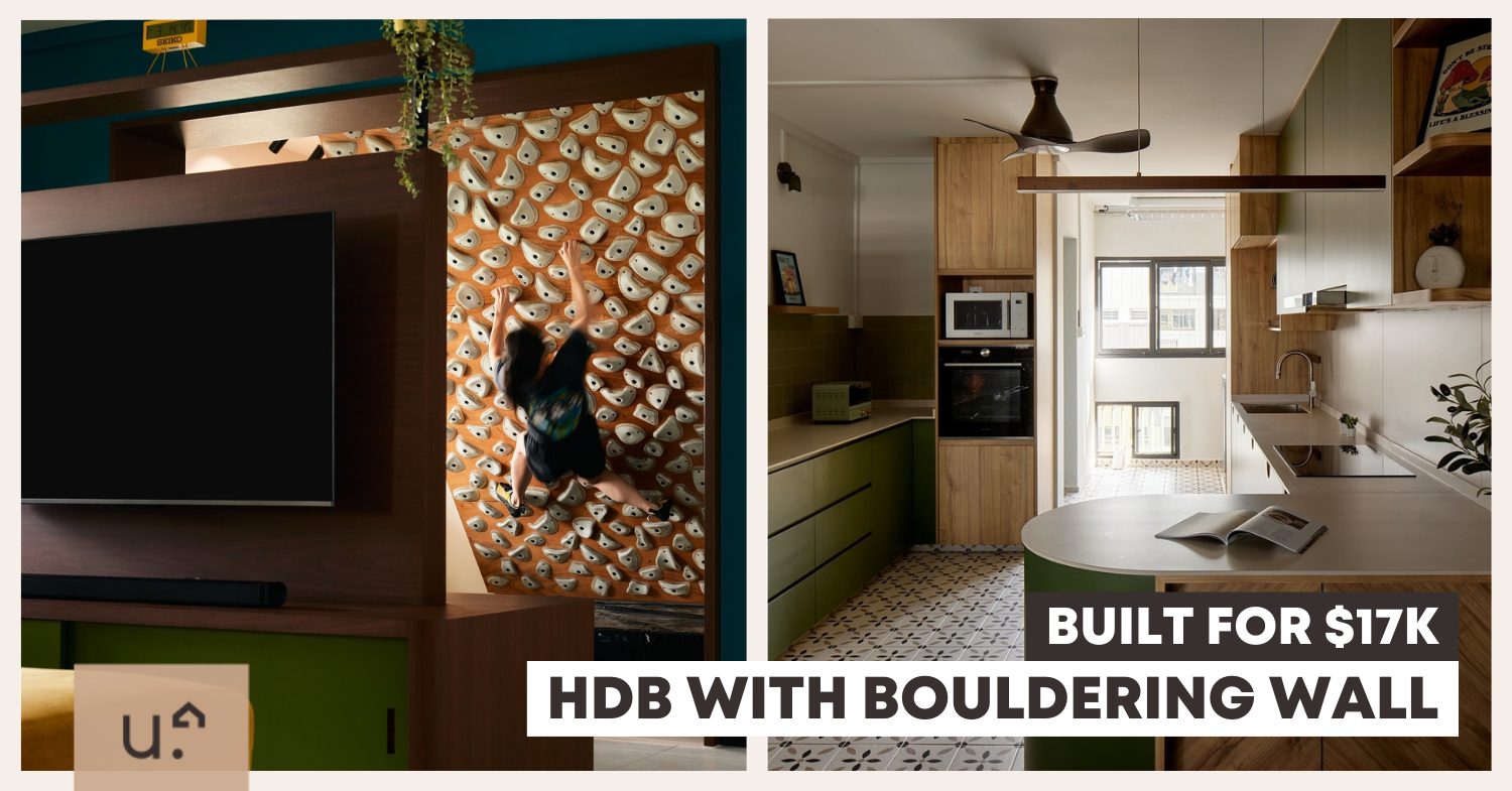 This Couple Built A Bouldering Wall In Their HDB Flat For $17K