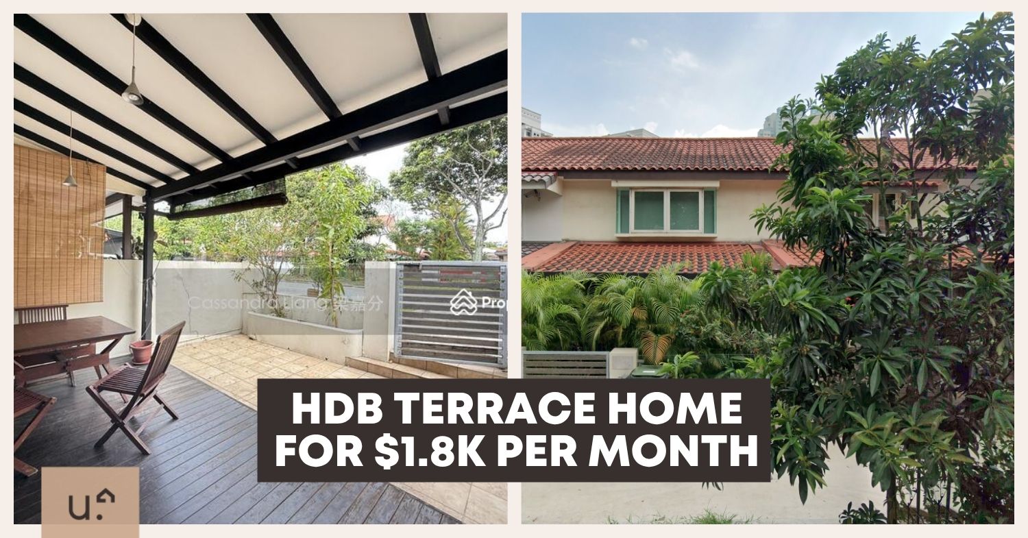 Jalan Bahagia HDB Terrace On Sale For $989K, Works Out To $1.8K/Month ...