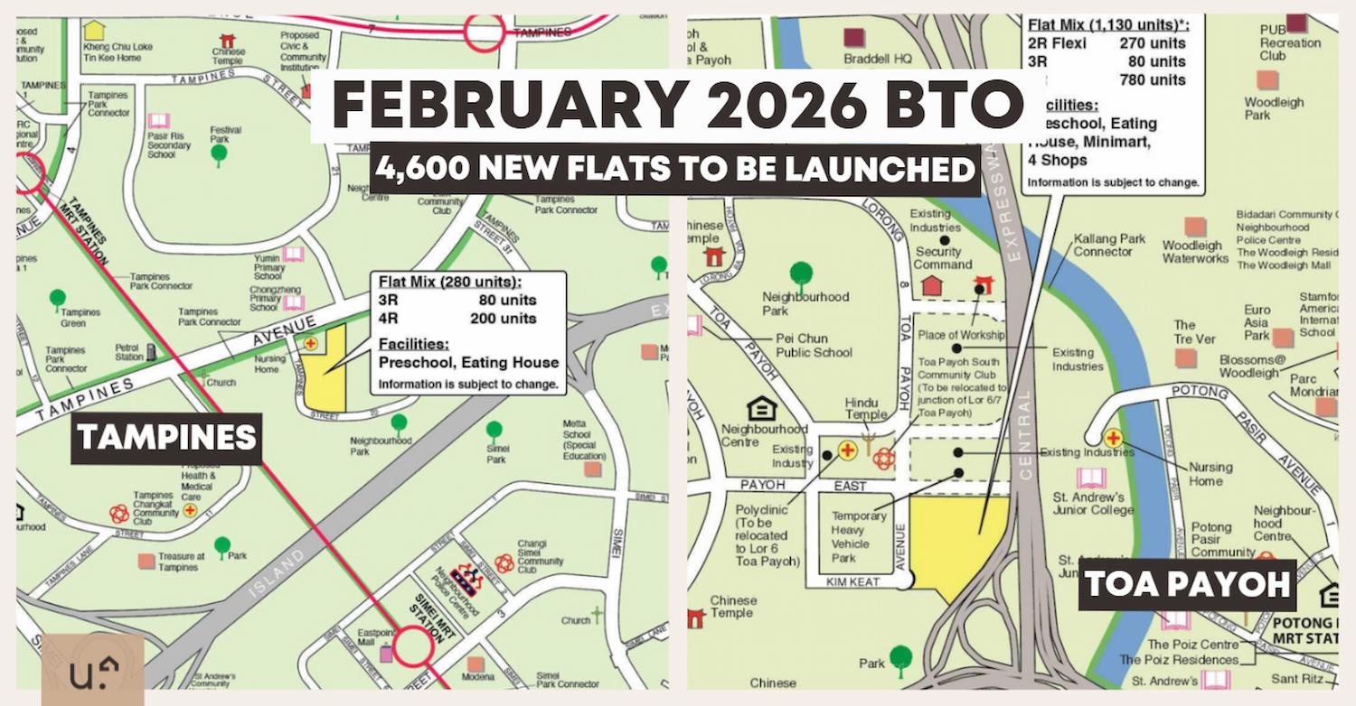 Feb 2026 BTO: 4,600 New Flats, Including 3,000 SBF Flats