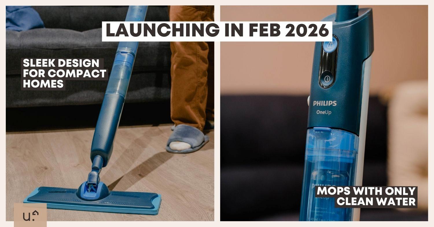 Philips OneUp Electric Mop Sucks Up Dirty Water & Cleans Faster